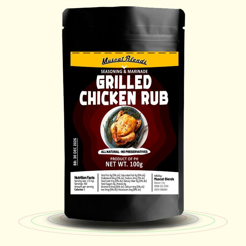 MUSCAT BLENDS GRILLED CHICKEN RUB 100g PREMIUM SEASONING BLEND - TikTok ...