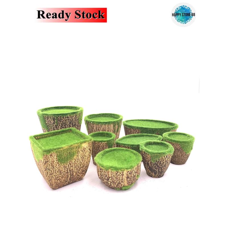 Vase with Moss / Pasu Bunga Moss / Mini Vase / Pasu Kecil / Flower ...