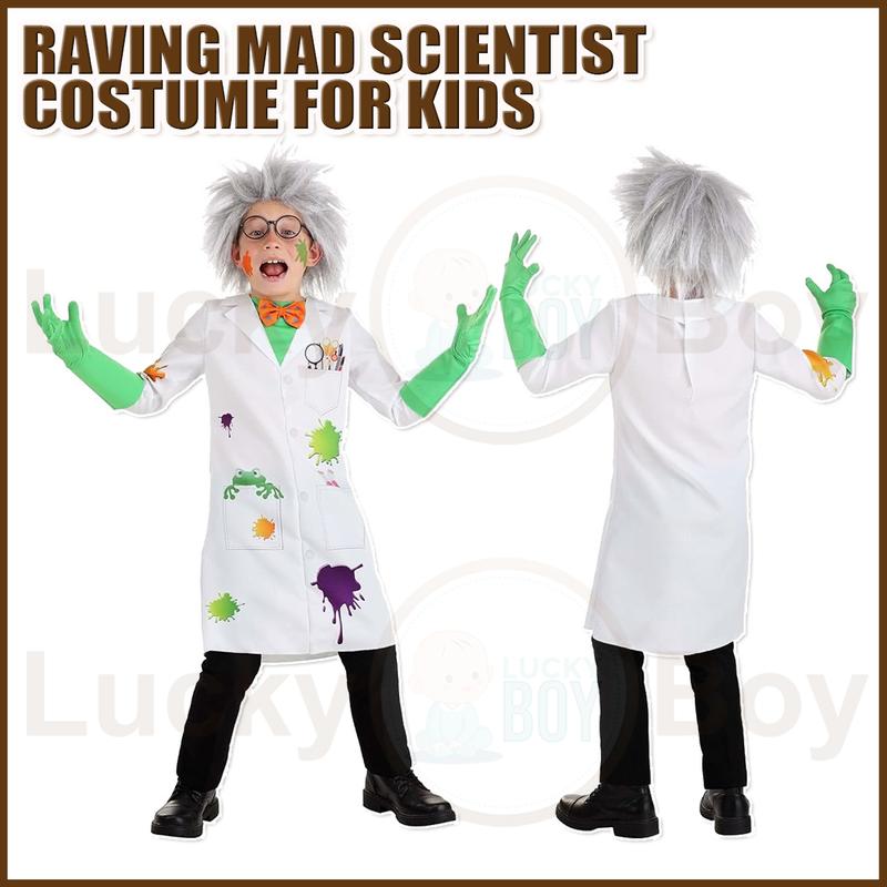 Raving Mad Scientist Costume for Kids - TikTok Shop Philippines