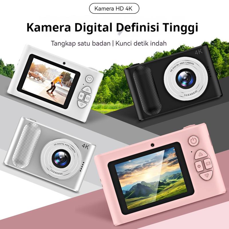Kamera Digital Pelajar, dengan CCD, Resolusi 4k Pro, Kamera Berganda ...
