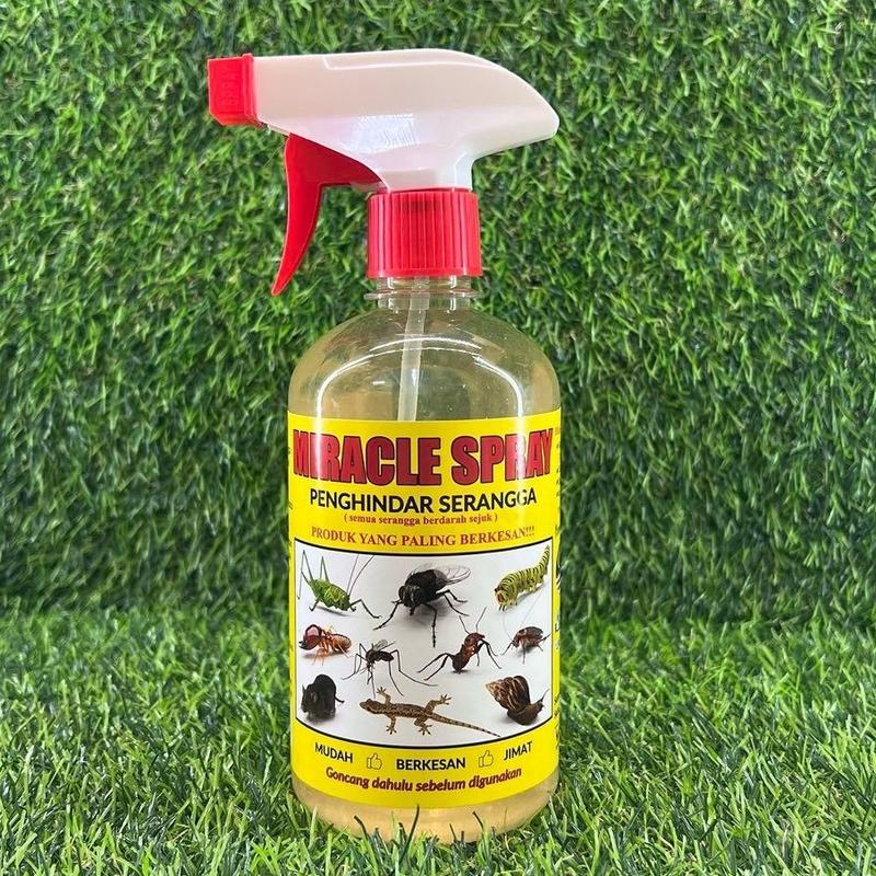 MIRACLE SPRAY-Dapat menghindar semua jenis SERANGG-500 ML - TikTok Shop ...