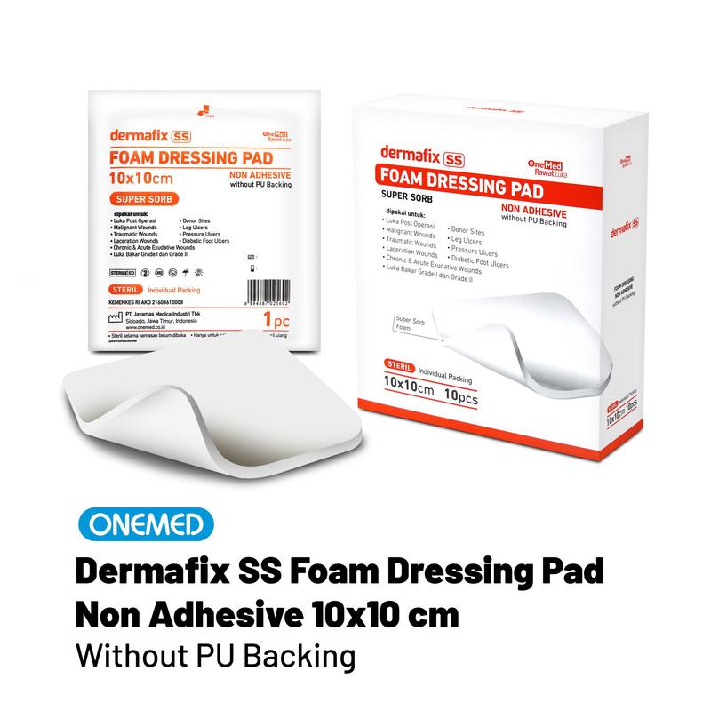 Dermafix SS Foam Dressing Pad 10 x 10cm OneMed Box Isi 10 Pcs - Shop ...