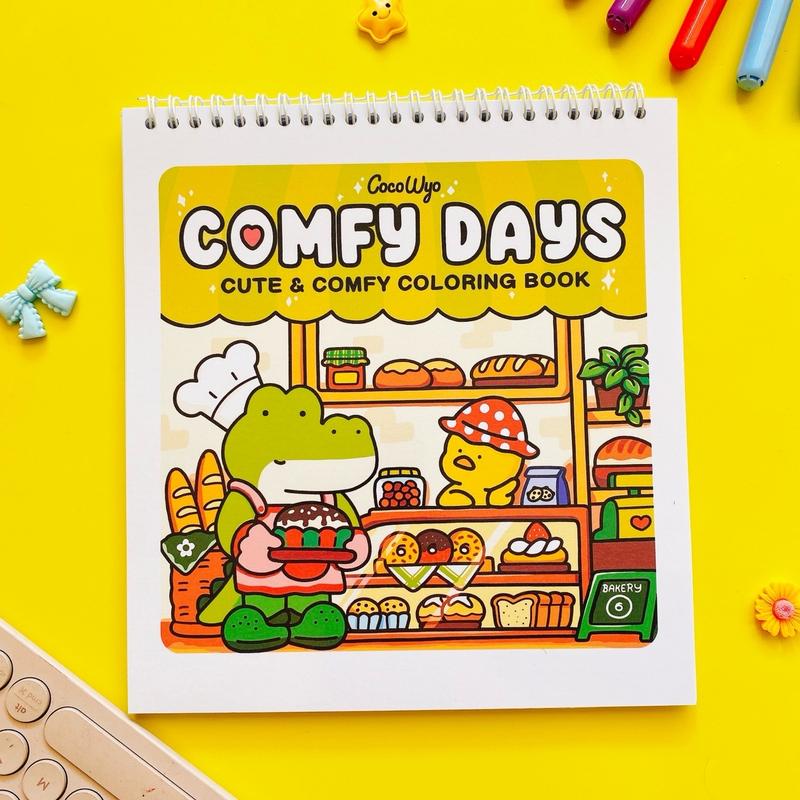Coloring Book Buku Mewarnai Comfy Days Stress Relief Healing - Shop ...