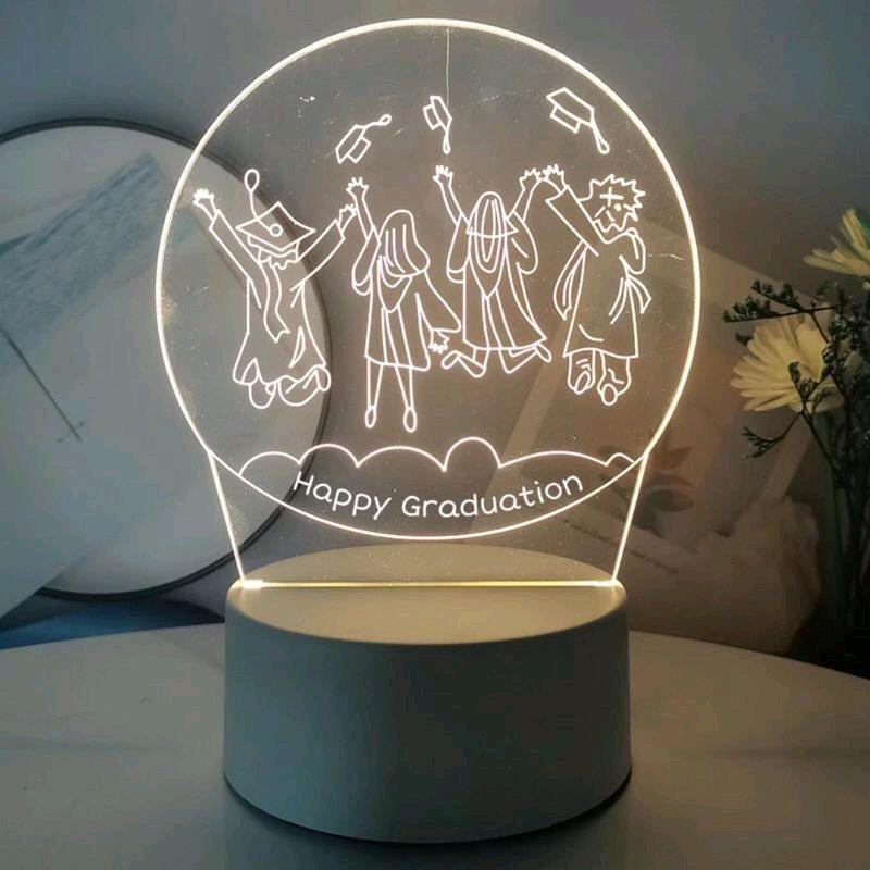 LAMPU LED 3D AESTETICH Lampu kado ulang tahun,wedding,anniversary ...