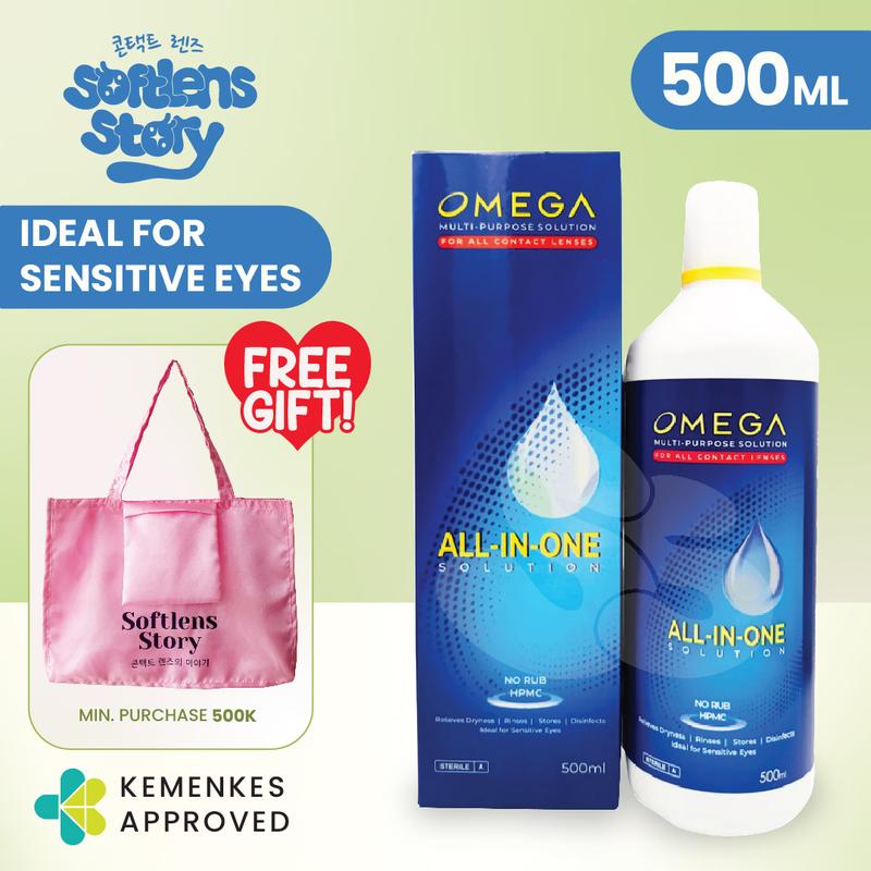 Omega All In One 500ml Solution Air Softlens - Shop | Tokopedia