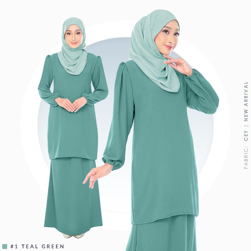 * New Arrival * Romana Baju Kurung Modern CEY Plain by NH Lu - TikTok ...
