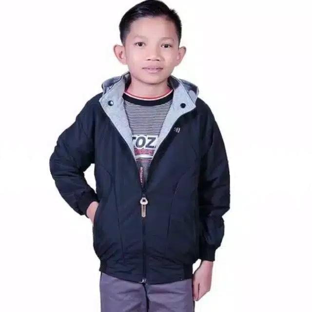 Jaket Anak Bolak Balik Parasut Taslan - Model Basic/Polos - Size - Shop ...