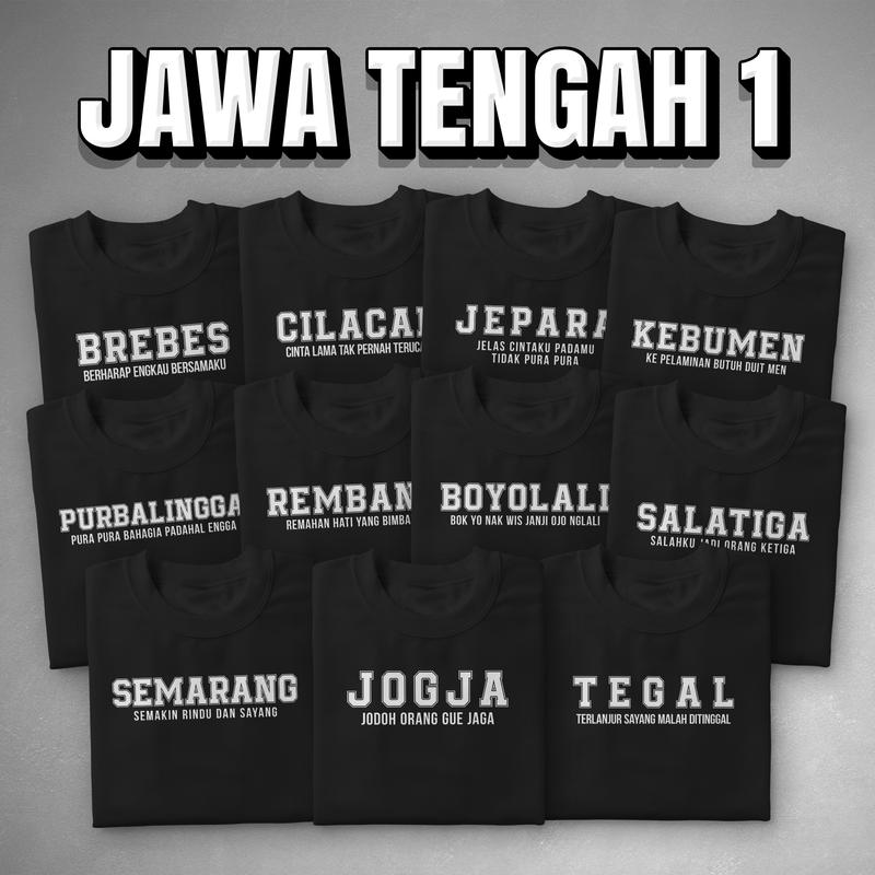 Cocol Store - Kaos Nama Kota Jawa Tengah (1) - Bahan Baju Katun - Shop ...