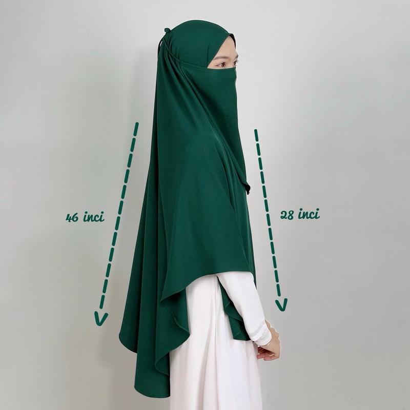 [ PLUS SIZE ] Set Tudung Saok + Purdah - TikTok Shop Malaysia