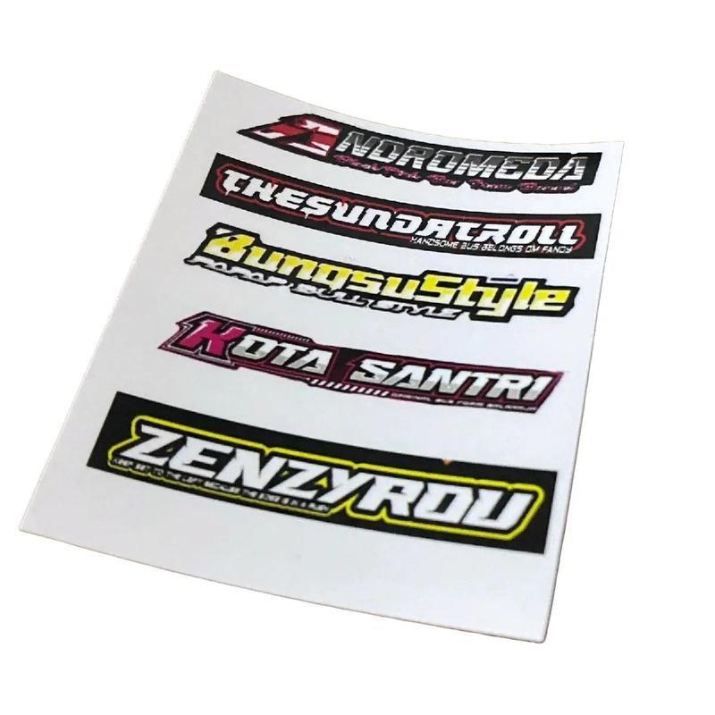 PART 1 stiker Font Julukan bus miniatur satu paket isi 5 pcs - Shop ...