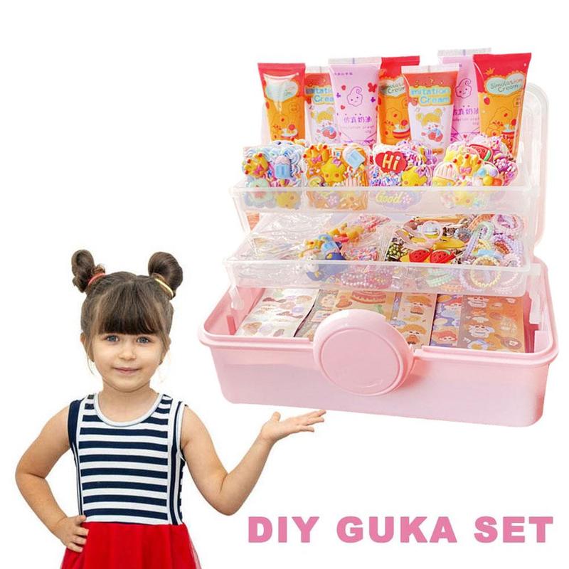 Set pelekat Guka, gula-gula getah krim, mainan kanak-kanak perempuan ...