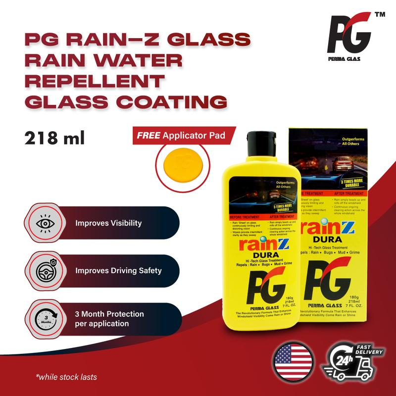 Perma Glass PG Rain-Z Dura Water Repellent (218ml) | Glass Coating ...