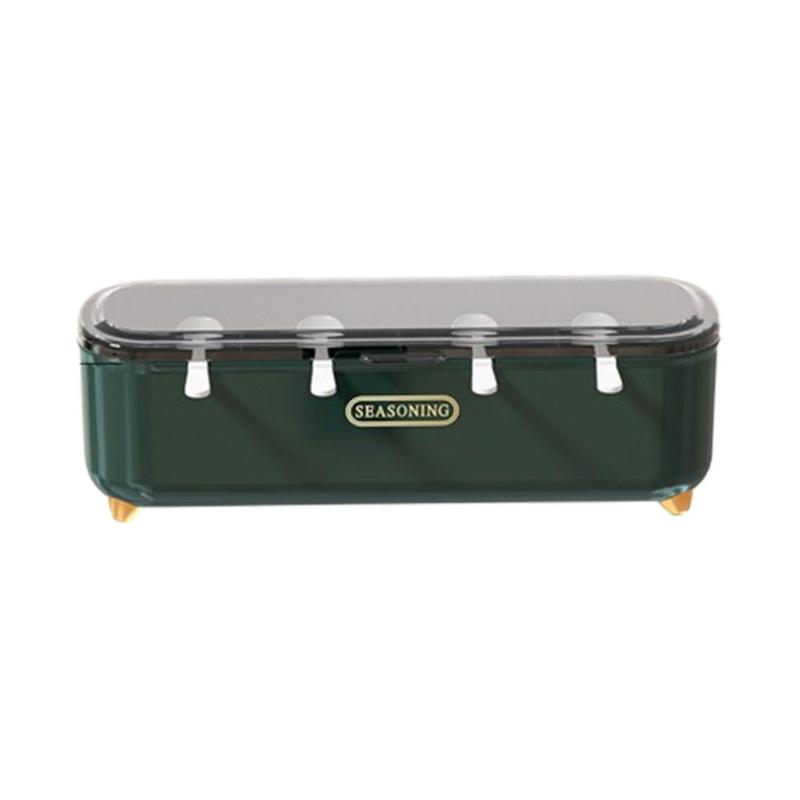 Kitchen four compartment condiment box household combination set ...