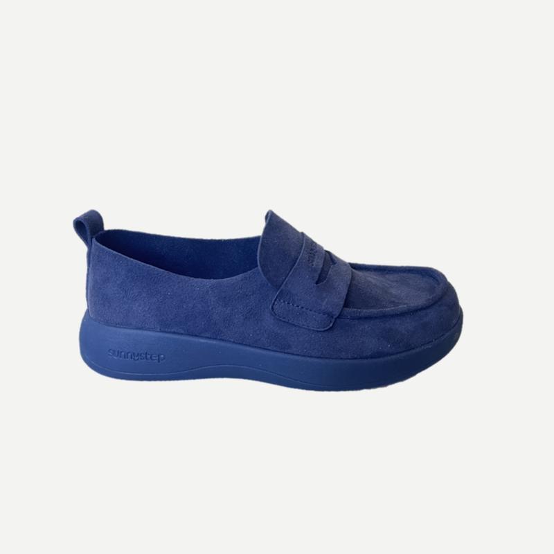 Sunnystep - Balance Penny Loafer - Navy Suede - Most Comfortable ...