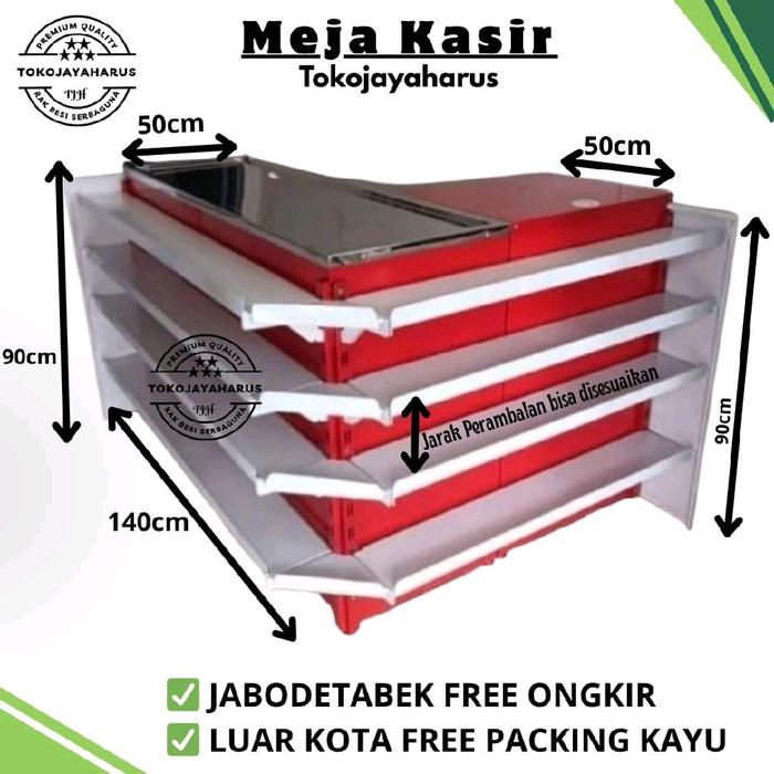 Promo meja kasir toko minimarket meja display supermarket - Fulset ...