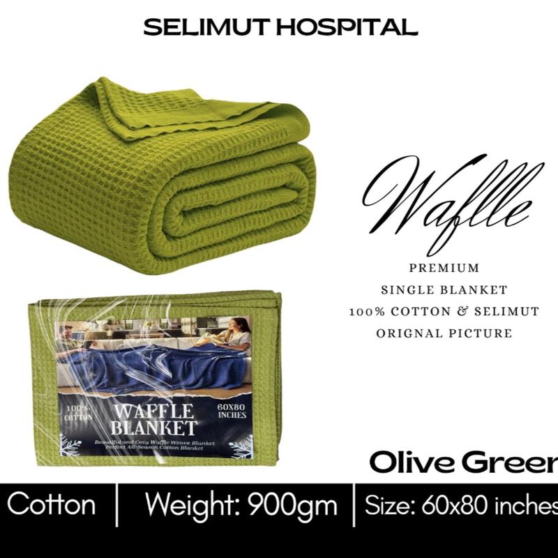 Blanket Hospital Premium Waffle Cotton Quality 60x80 inches 900gram ...