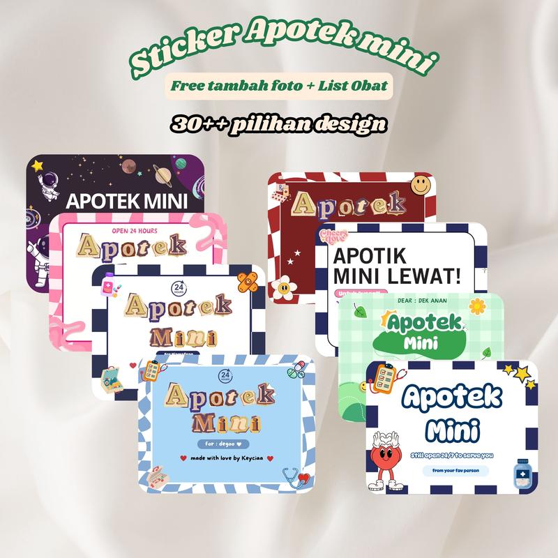 Stiker Apotek Mini Kotak Obat Kado Pacar Emergency Box 19.5x15.8x5cm ...