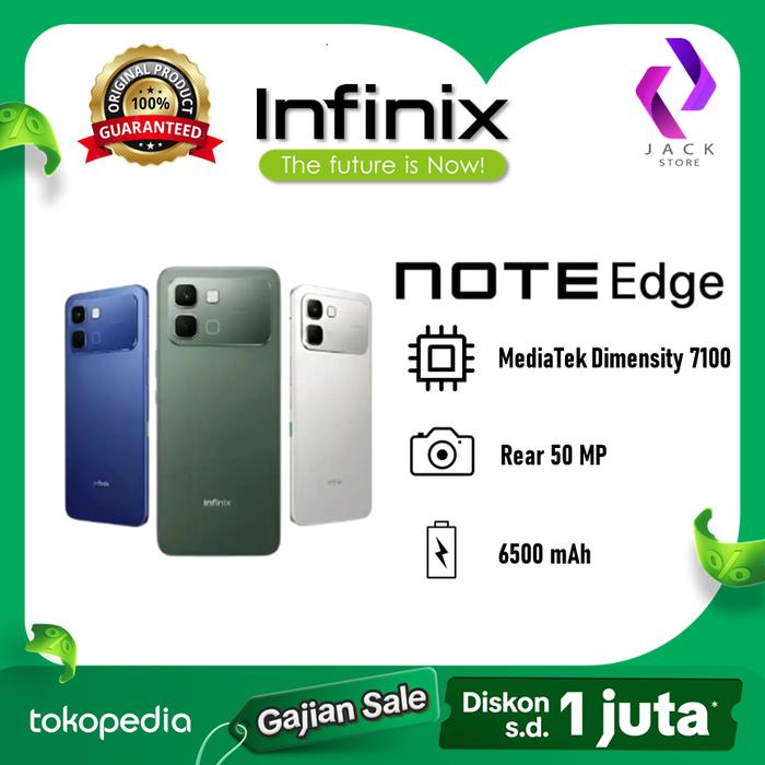 Promo INFINIX NOTE EDGE [8GB+256GB] - MediaTek Dimensity 7100, 6.78 ...