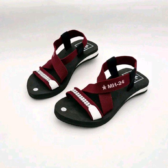 MH-24 Sendal Wanita Kekinian Model Gunung Terbaru Trendy Motif Permata ...
