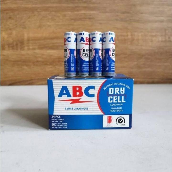 ABC Baterai Dry Cell AA 1 Dus 24 Pcs Tahan Lama & Ramah Lingkungan ...