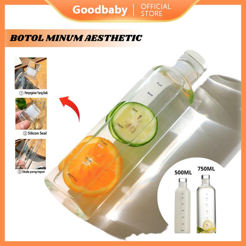 Botol Minum Aesthetic 500ml & 750ml Botol Olahraga/Botol Bening - Shop ...
