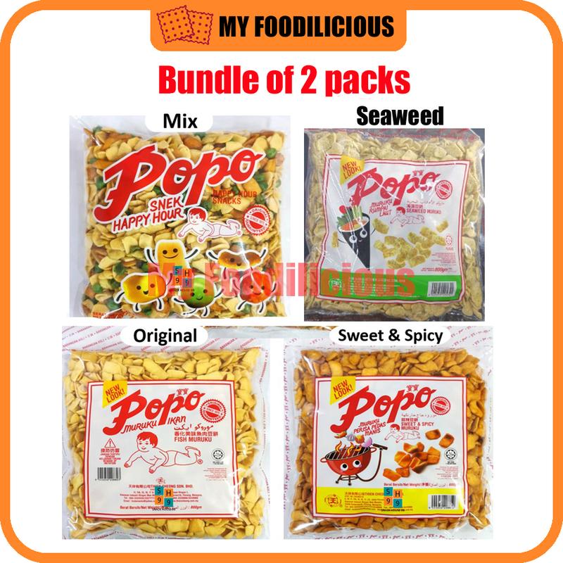 POPO Muruku Fish 800G / Spicy 800G / Seaweed 800G/ Snek Happ - TikTok ...