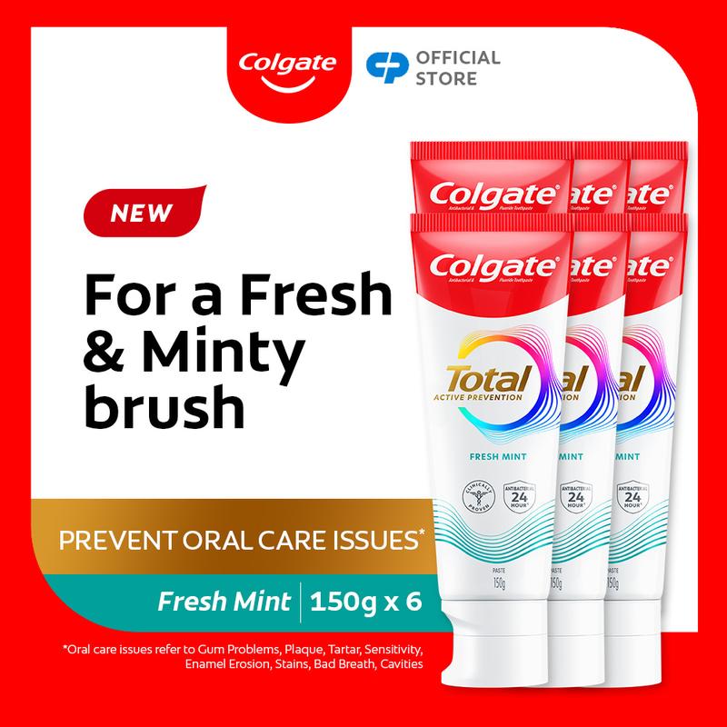 COLGATE Total Fresh Mint/Charcoal Clean/Whitening/Breath Health/Gum ...