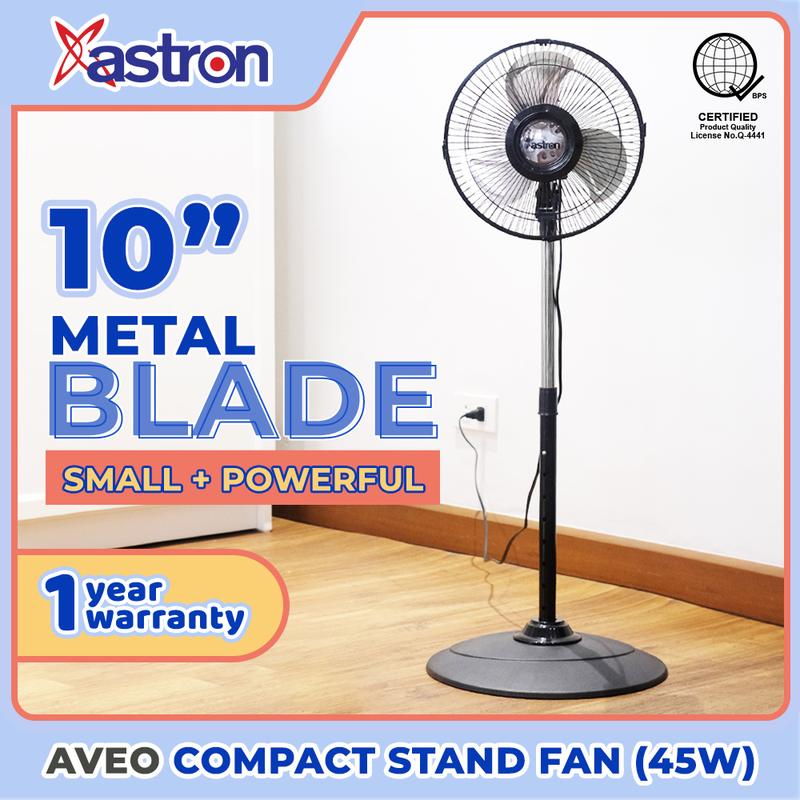 Astron Aveo Stand Fan with 10" Metal Blade (Black) | Electri - TikTok ...