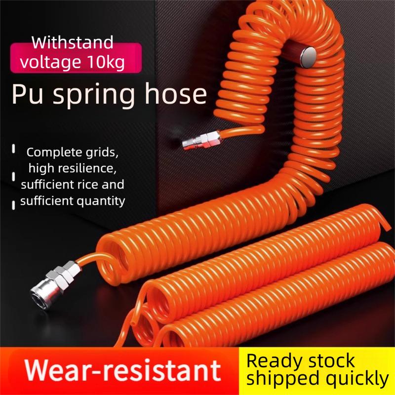 Flexible 6m,9m,12m,15m, PU spring recoil spiral air pressure - TikTok ...