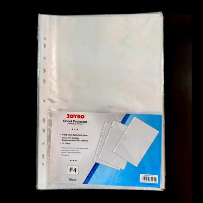 Jual PP Pocket Joyko F4 Isi 10 Lembar / Sheet Protector Joyko F4 ...