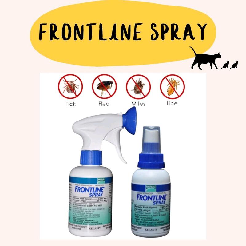 Frontline Spray for pets (100ml & 250ml) anti fleas / spray kutu ...