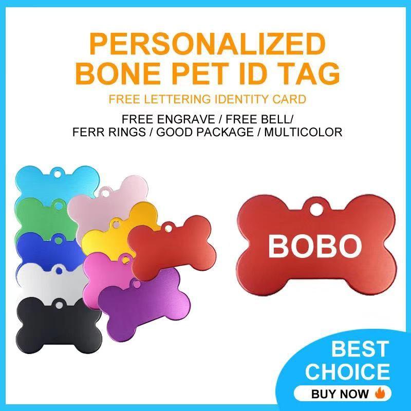 ID tulang haiwan kesayangan yang diperibadikan, tag anjing, kolar ...