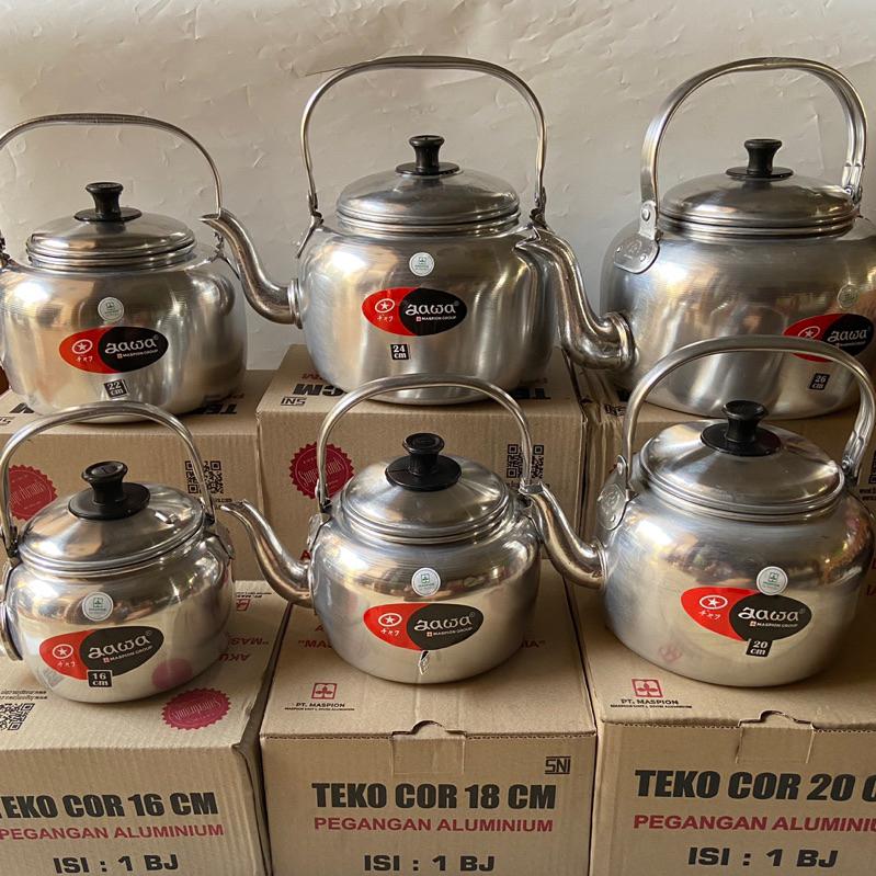 Teko Ceret Cor Jawa Aluminium 16 18 20 22 24 26 Cm Teko Bebe - Shop | Tokopedia