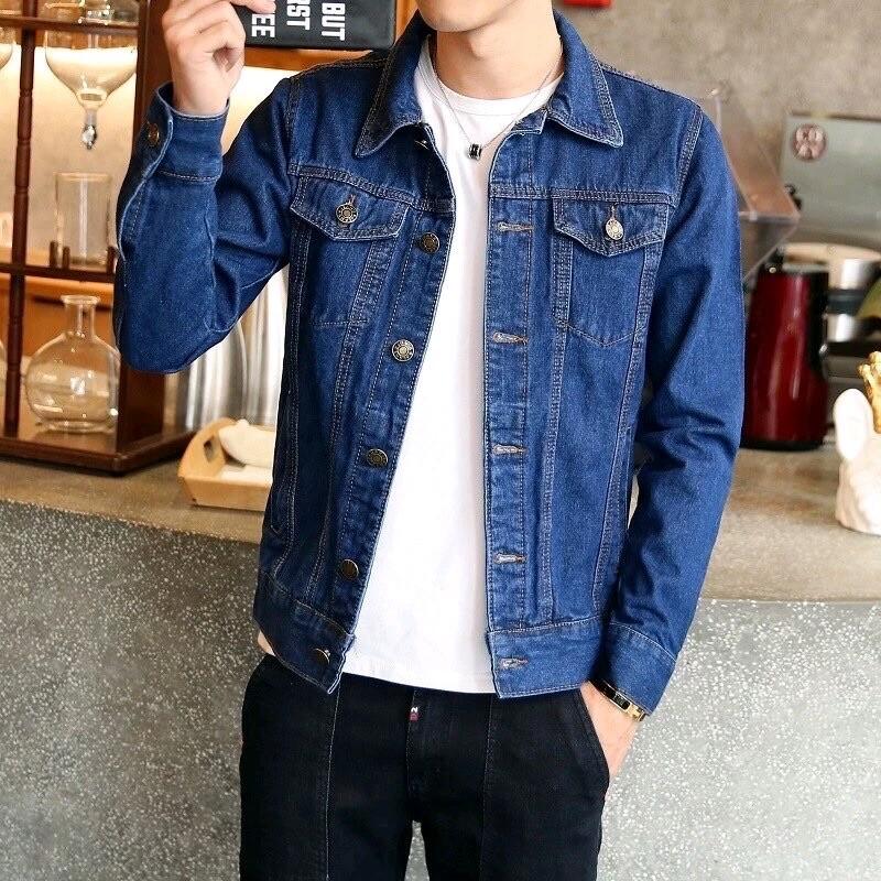 mens jeans jecket panjam seuai mens meaterial - TikTok Shop Malaysia