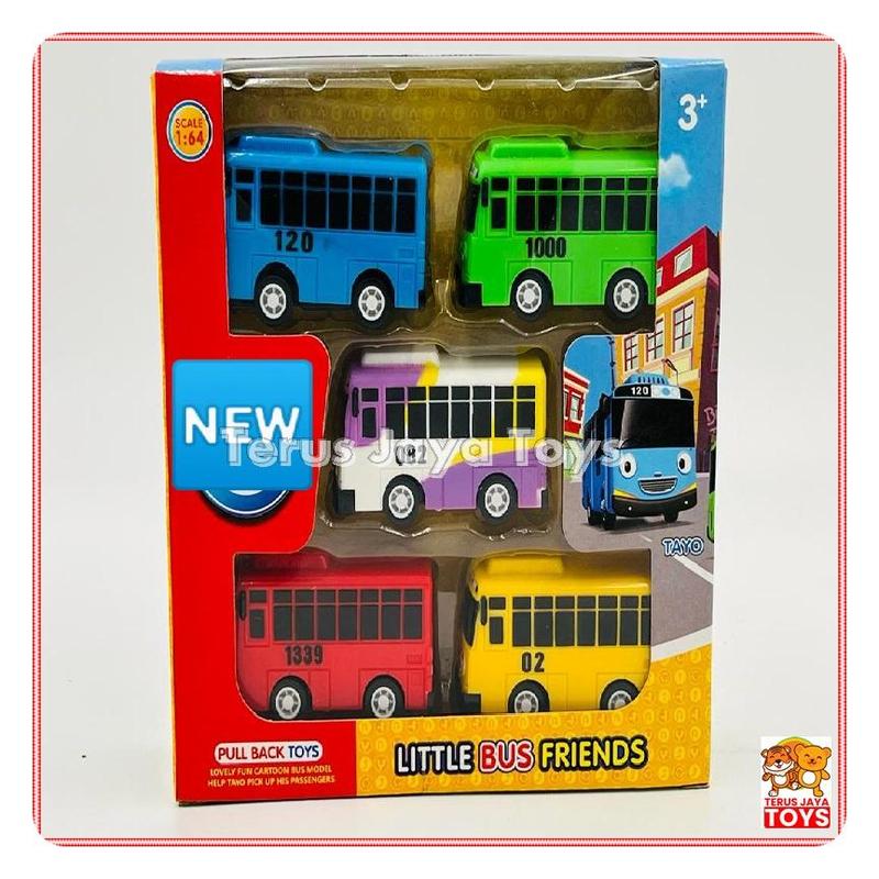 Mainan anak bus tayo isi 5 - Shop | Tokopedia