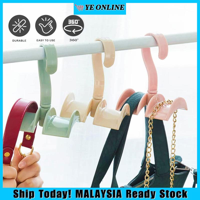 360 Rotating Handbag Bag Hanger Multipurpose Scarf Tote Bag Storage ...