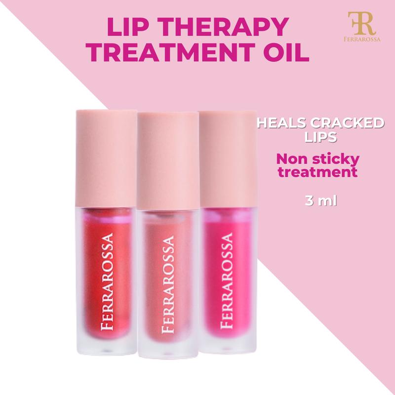 Ferrarossa-Lip Therapy 3ml-Treatment Lip Oil Serum Rawat Bibir Kering ...
