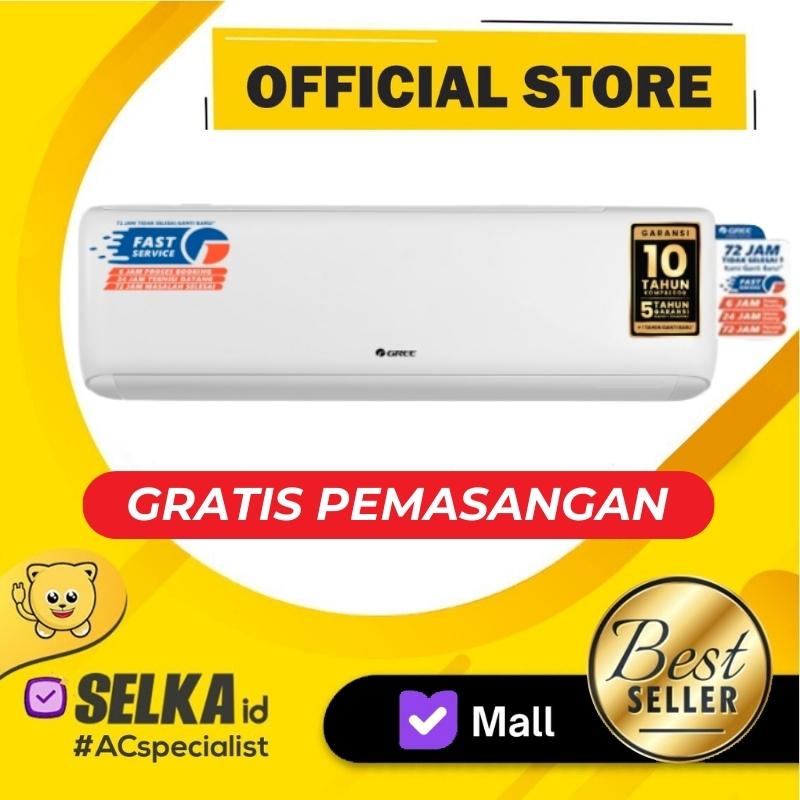 AC GREE GWC-18N1 + PASANG / 18 N1 AC SPLIT DELUXE STANDARD BLACK ...