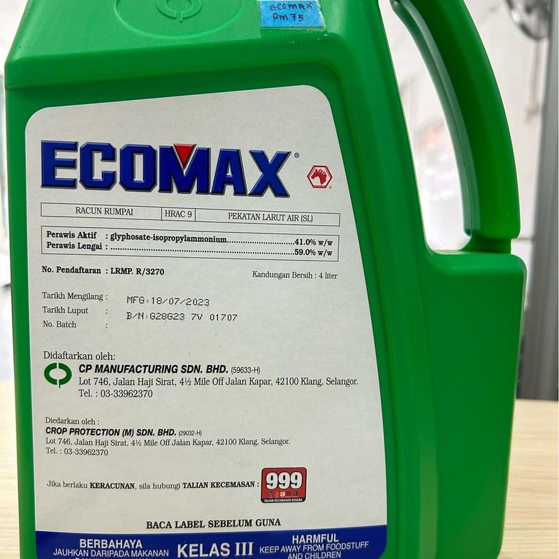 4L Ecomax Glyphosate 41% Racun rumput lalang tahan lama 100% - TikTok ...