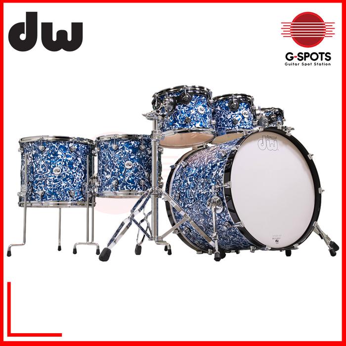 Jual DW Design Series 7-pc Drum Set, 22-inch Bass Drum in Blue ...