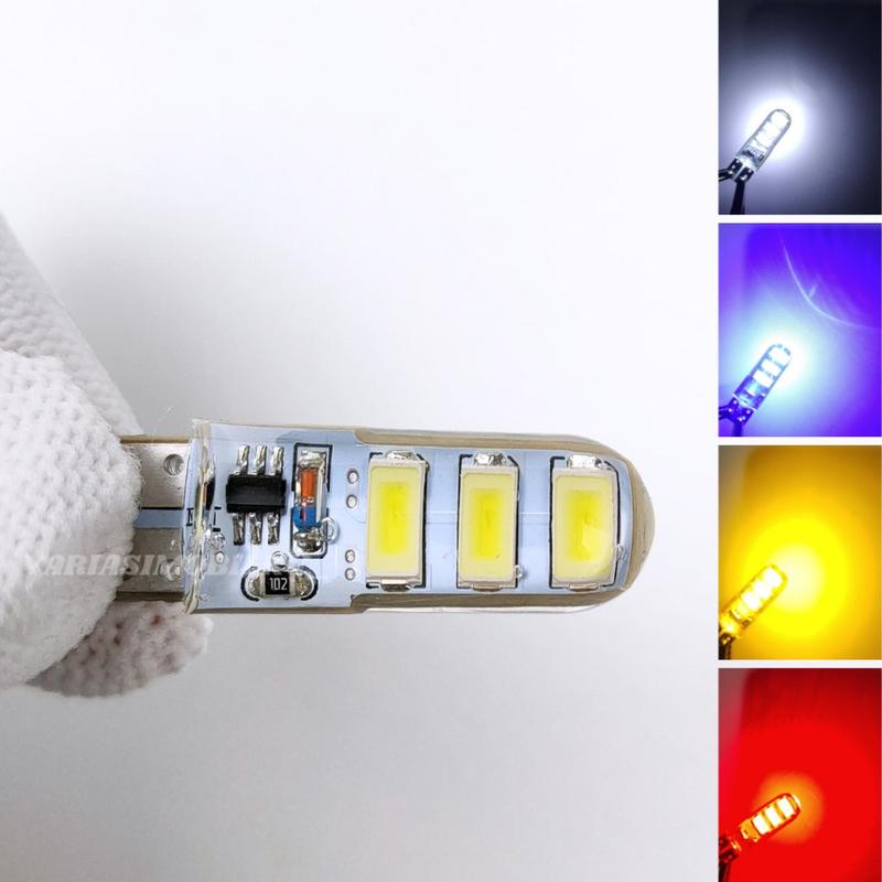 [VRM] LED MOTOR T10 CRYSTAL JELLY 6 MATA SMD STROBO SENJA PLAT - Shop ...