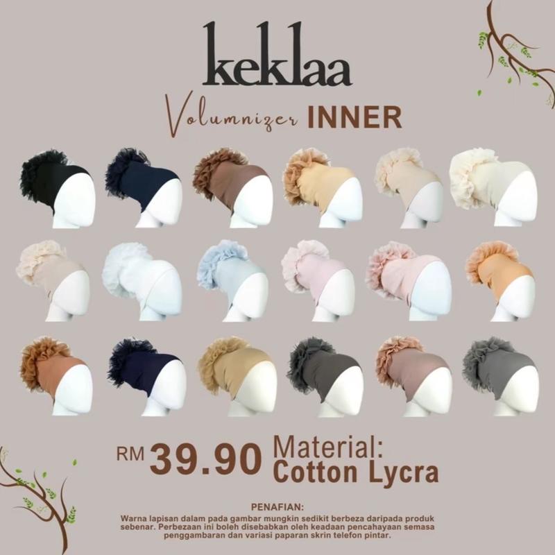 INNER KEKLAA - Volumiser Inner with Gift - Hijab Inner (Underscarf ...