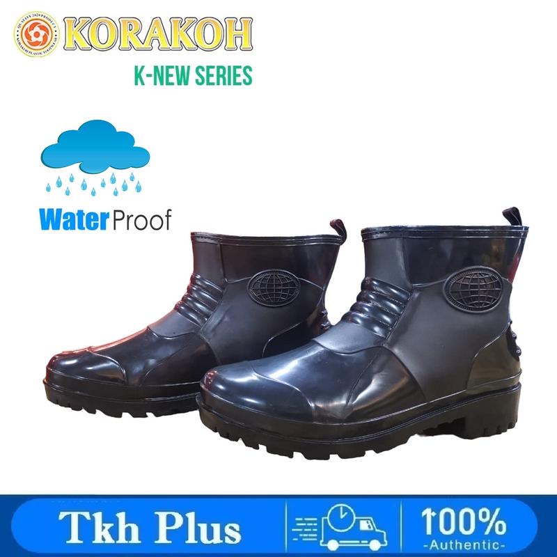 KORAKOH K-New Series M9000 Black Rain Boots / Rubber Boot / Kasut ...