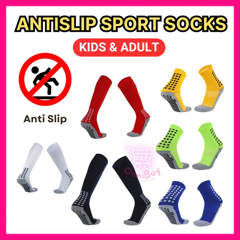 thick anti slip futsal socks tebal kids long football sports - TikTok ...