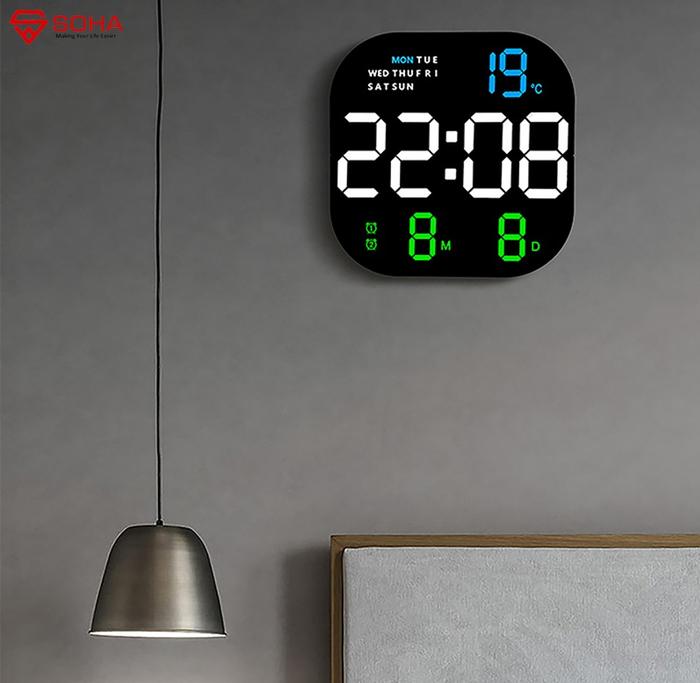 Promo JD-6633 Jam Dinding LED Besar Bisa Timer Countdown Digital LED ...