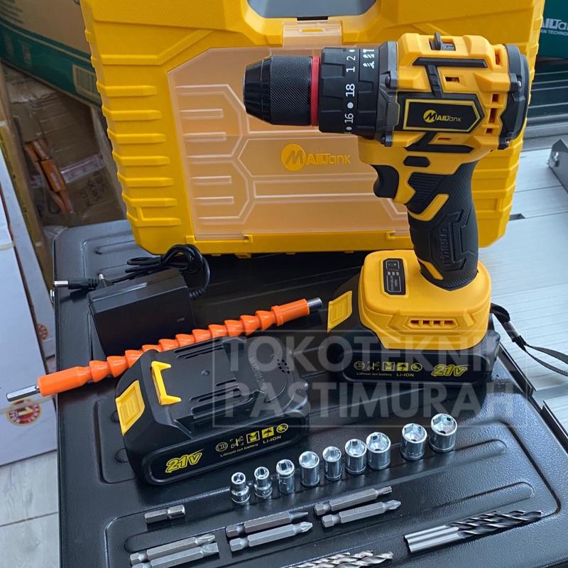 Bor Cas Baterai 21v Brushless Bor Tembok Beton MK12 Mailtank - Shop ...