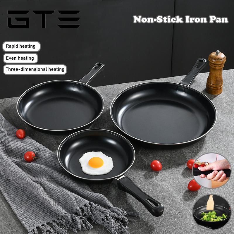 GTE Set Of 3 Cooking Utensils Non Stick Iron Frying Pan Gril - TikTok ...