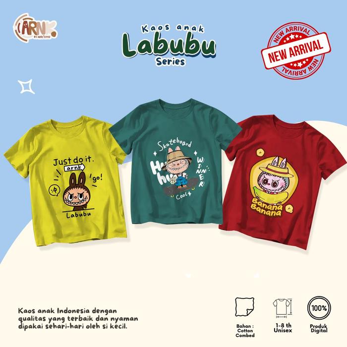 Jual ATASAN KAOS ANAK LABUBU LAKI-LAKI DAN PEREMPUAN KEKINIAN TERBARU ...
