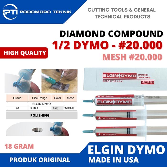 Jual ELGIN DYMO Diamond Compound Made in USA Grade 20.000 Original ...