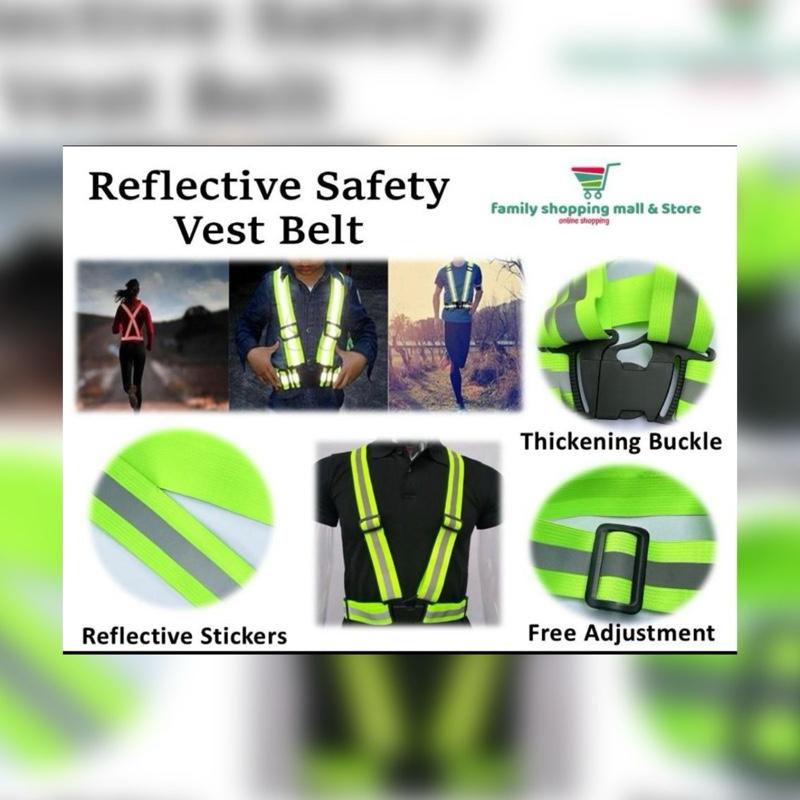 Adjustable Reflective Safety Belt vest tali keselamatan - TikTok Shop ...